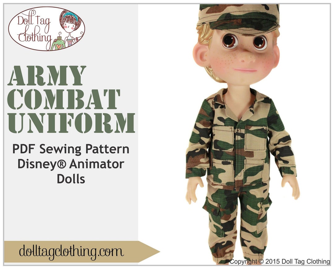 Army Combat Uniform PDF Sewing Pattern to fit 16 inch - Etsy España