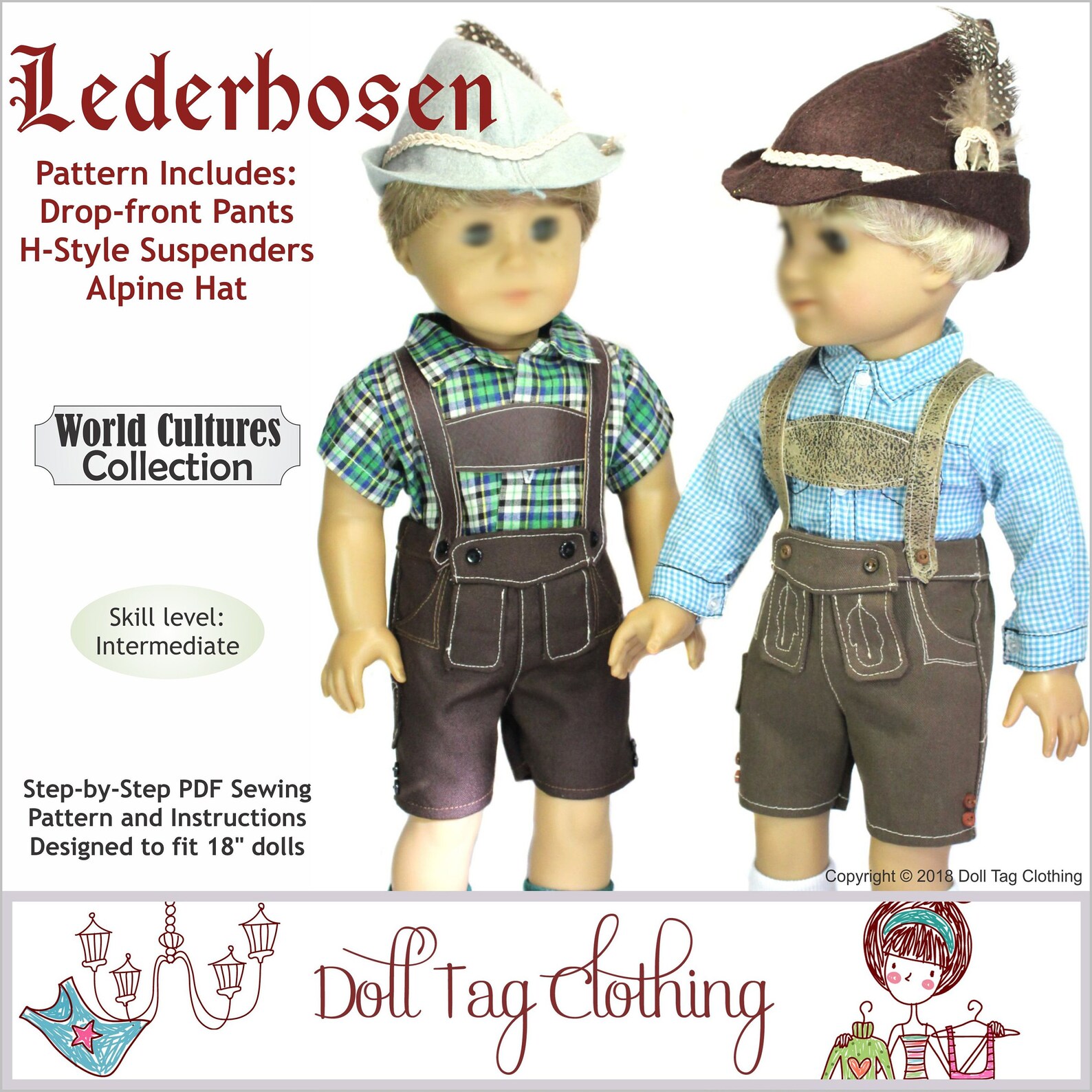 Lederhosen Traditional Dress | Bavaria Germany Austria | PDF Sewing ...