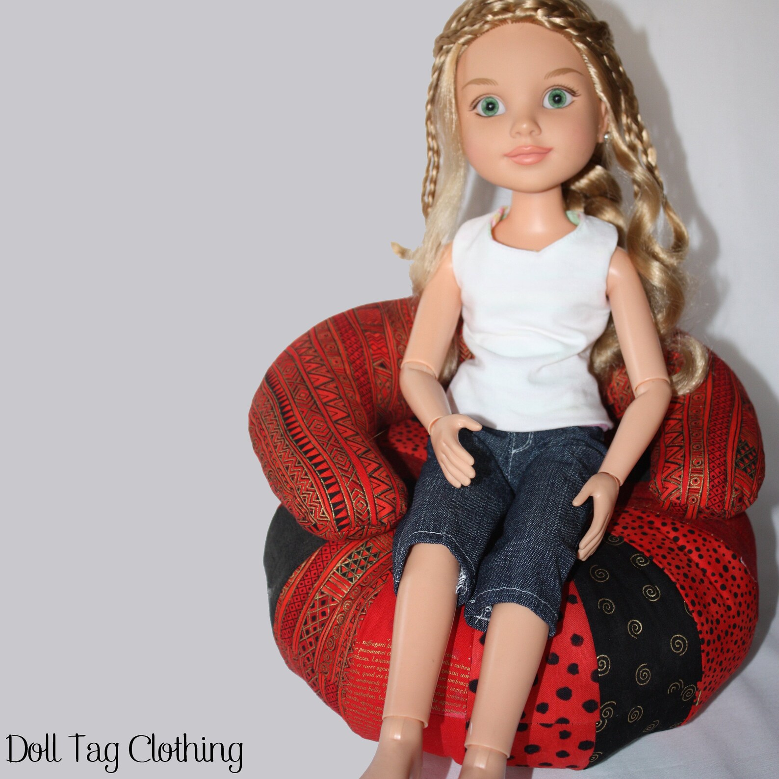 Round Sofa Chair for Dolls | Furniture | PDF Sewing Pattern for 18 Inch ...
