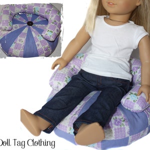 Round Sofa Chair for Dolls | Furniture | PDF Sewing Pattern for 18 Inch ...