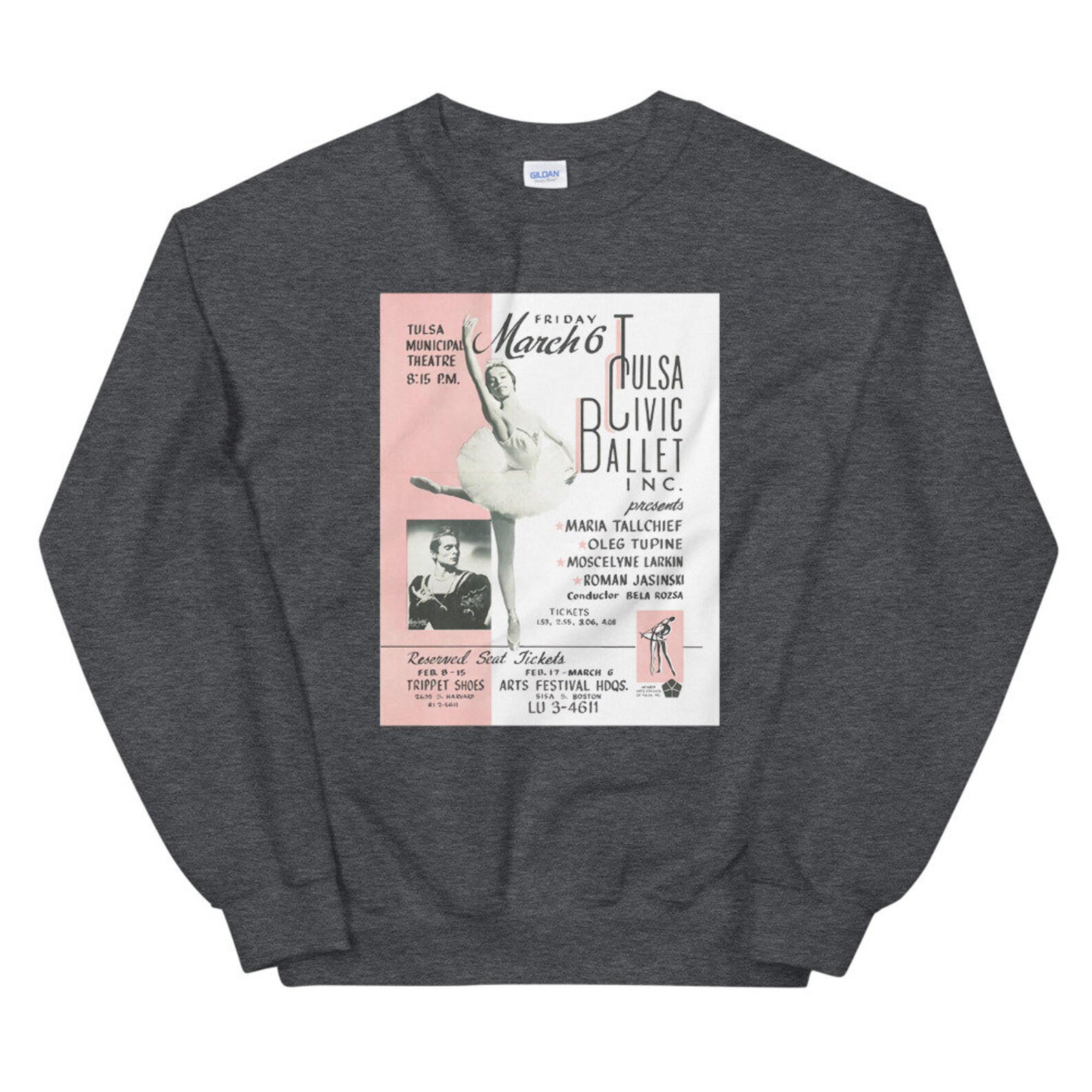 Ballet Sweatshirt Native American Ballerinas the Five Moons - Etsy