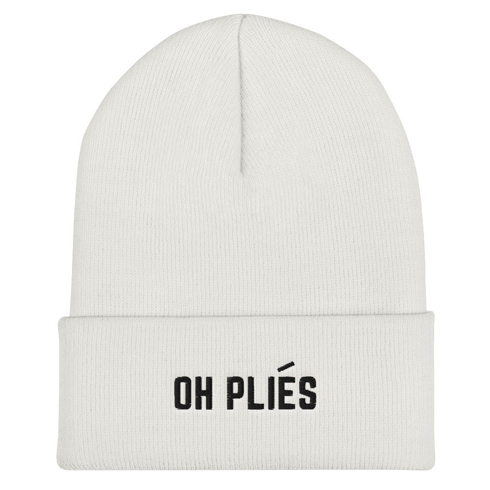 Ballet Hat oh Pliés, Dancer Gift, Dance Teacher Stocking Stuffer, Barre ...