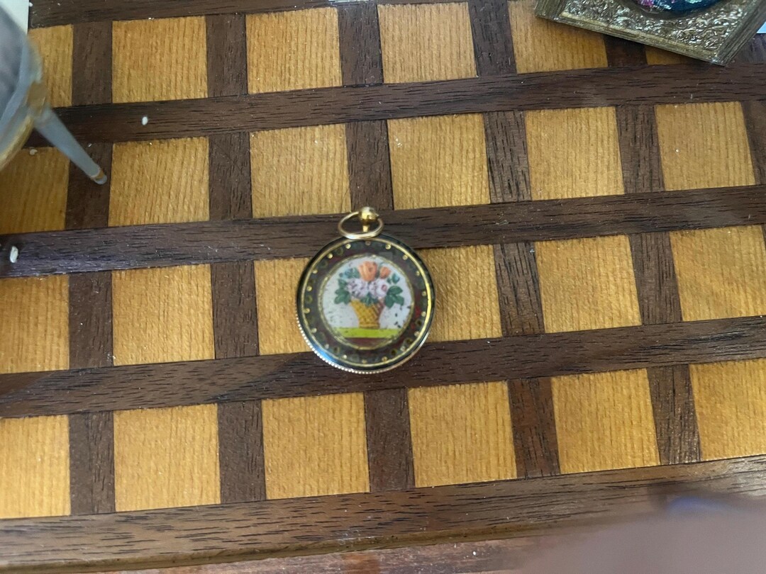 Miniature Antique French Floral Medallion, Hand Painted, 1900 - Etsy
