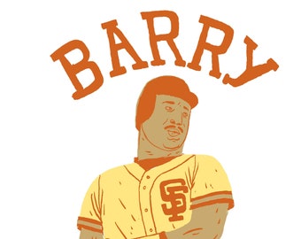 Barry Bonds Print | Etsy