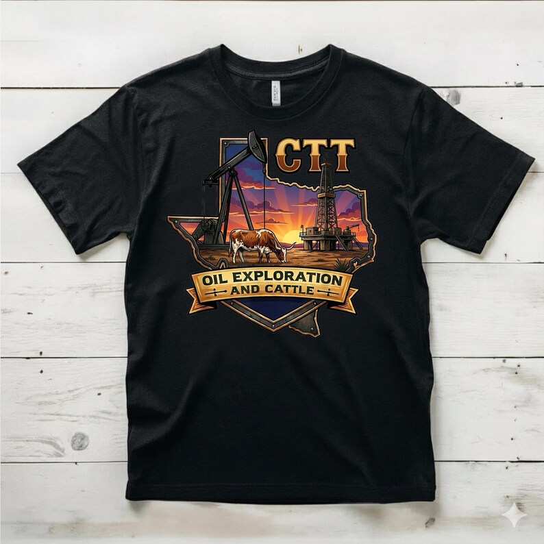 CTT Oil Exploration and Cattle for Men Women T-shirt - Etsy