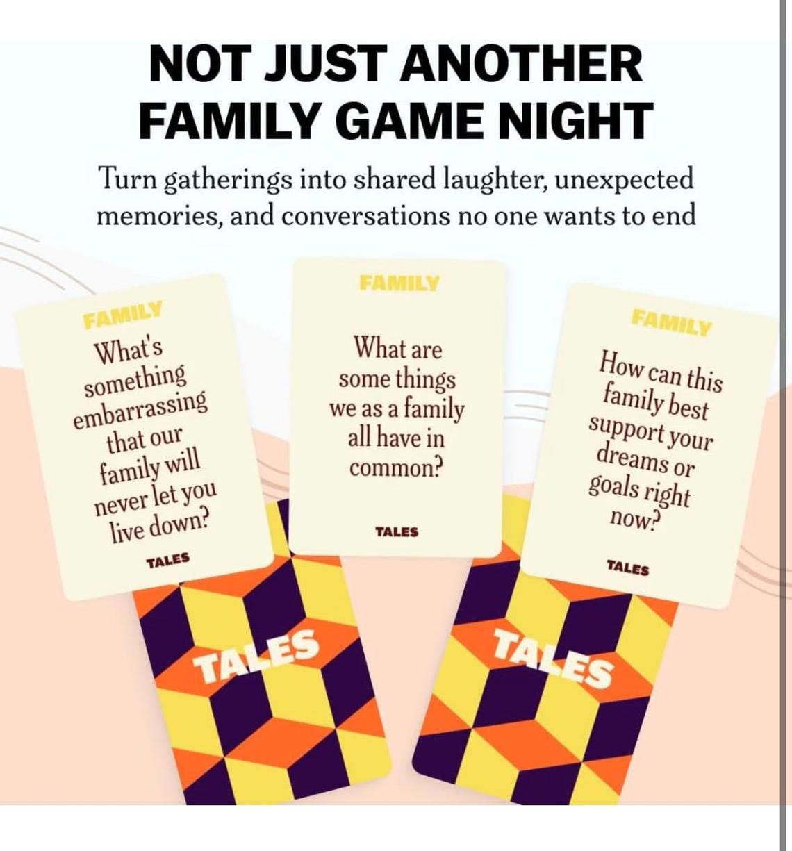 Family Conversation Cards, Meaningful Connection Prompts, Ages 2+ - Etsy