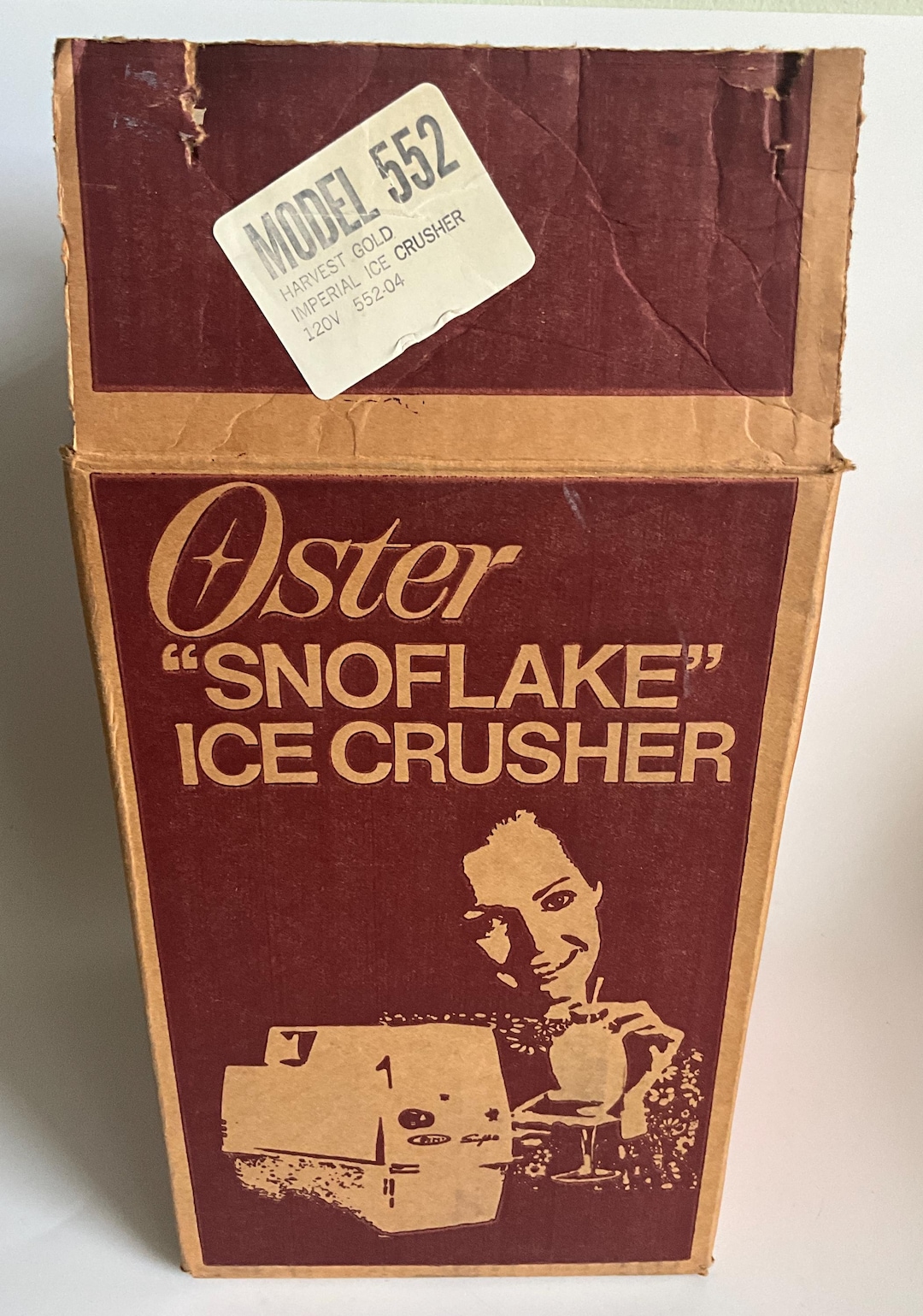 Vintage Oster Snowflake Counter Top Ice Crusher W Original Box NOS ...