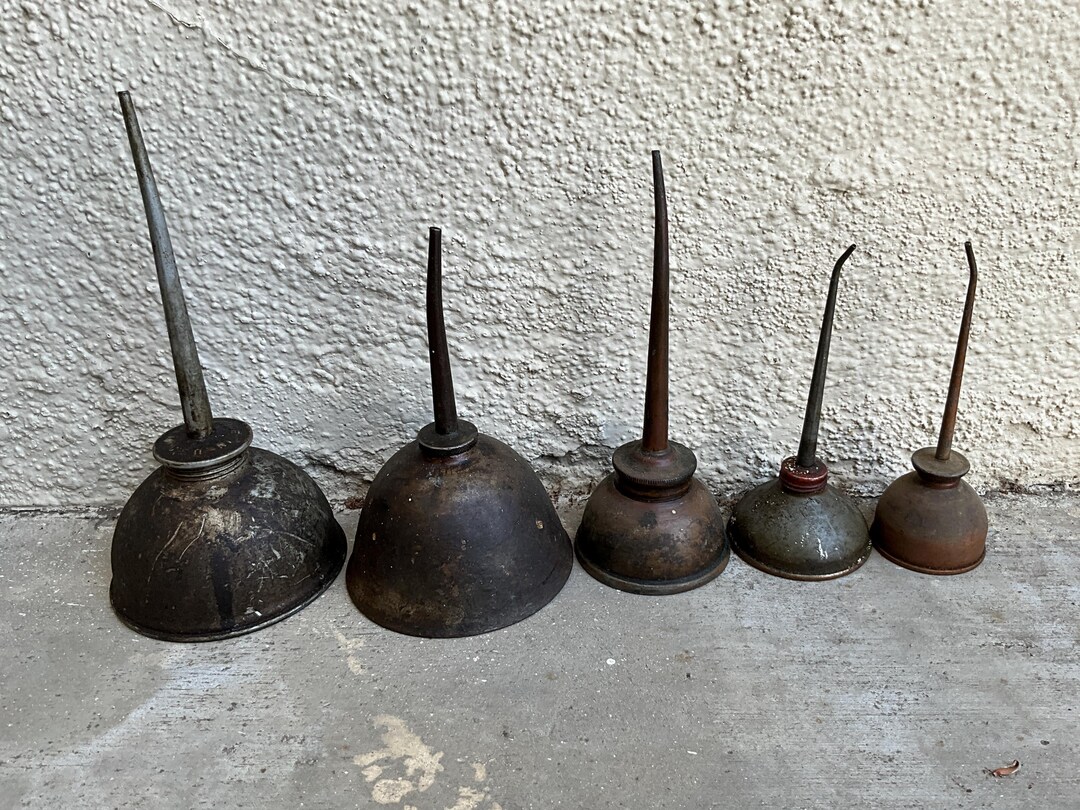 Antique Oilers Thumb Pump Hand Squirt Oil Cans Lot of 5 - Etsy
