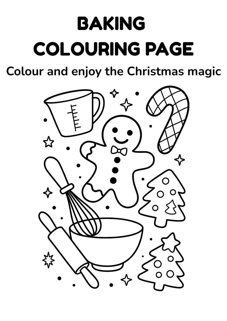 Christmas Activity Book for Kids | Baking, Tracing, Coloring, Mazes ...