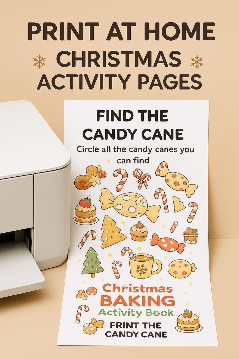 Christmas Activity Book for Kids | Baking, Tracing, Coloring, Mazes ...