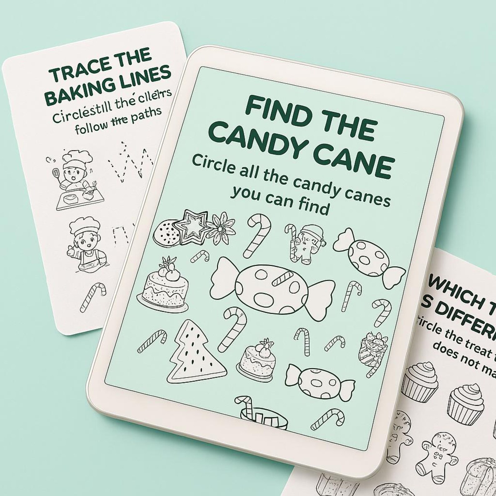 Christmas Activity Book for Kids | Baking, Tracing, Coloring, Mazes ...