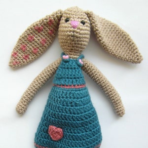 Crochet PATTERN ONLY - Tilda Style Bunny - PDF Instructions-instant ...