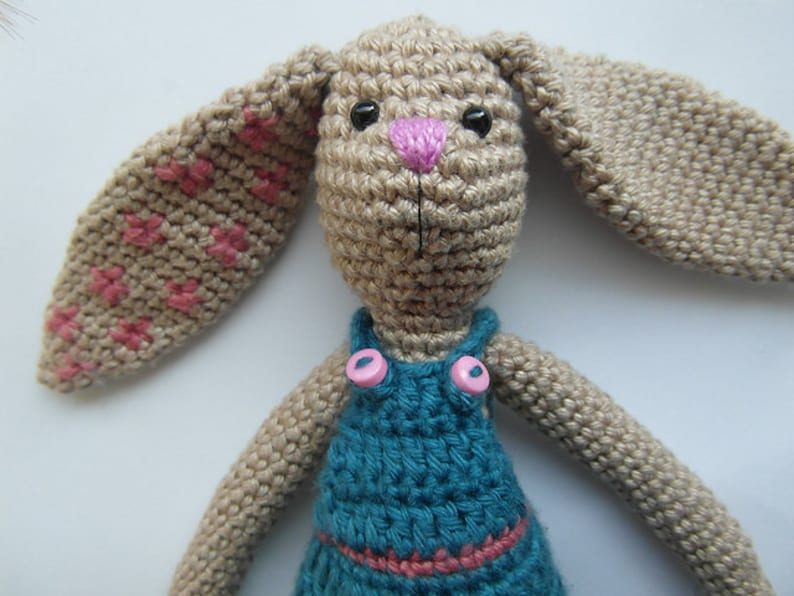 Crochet PATTERN ONLY Tilda Style Bunny PDF Instructions-instant ...