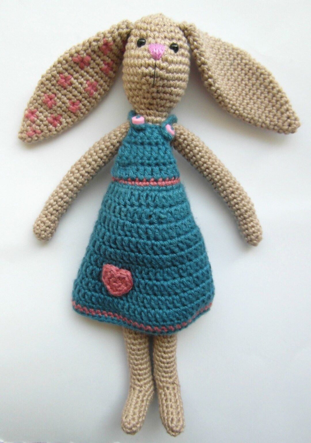 Crochet PATTERN ONLY Tilda Style Bunny PDF Instructions-instant ...