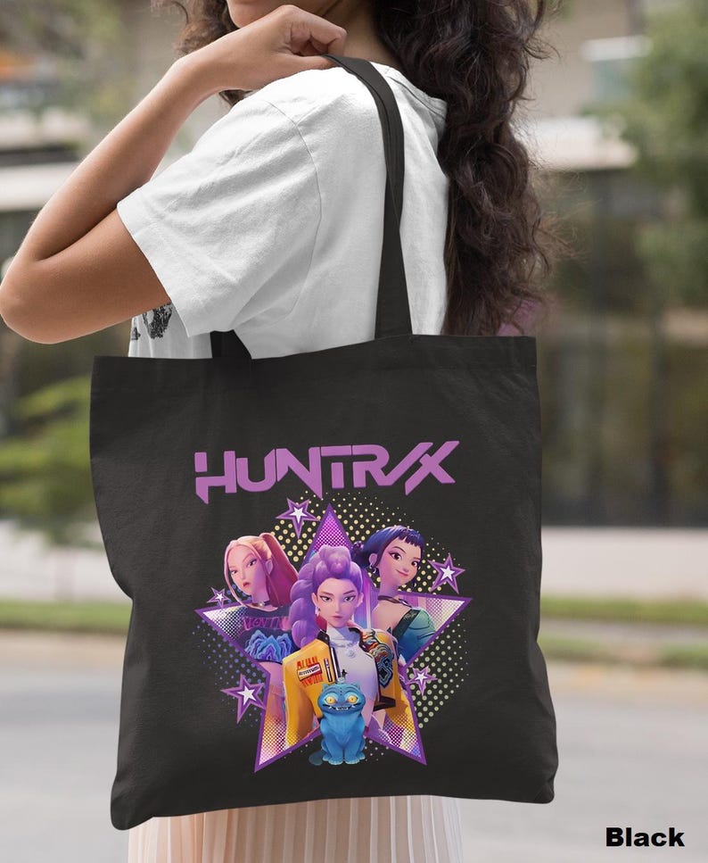 Huntrix Kpop Fan Tote Bag, Saja Girls, Demon Hunters - Etsy