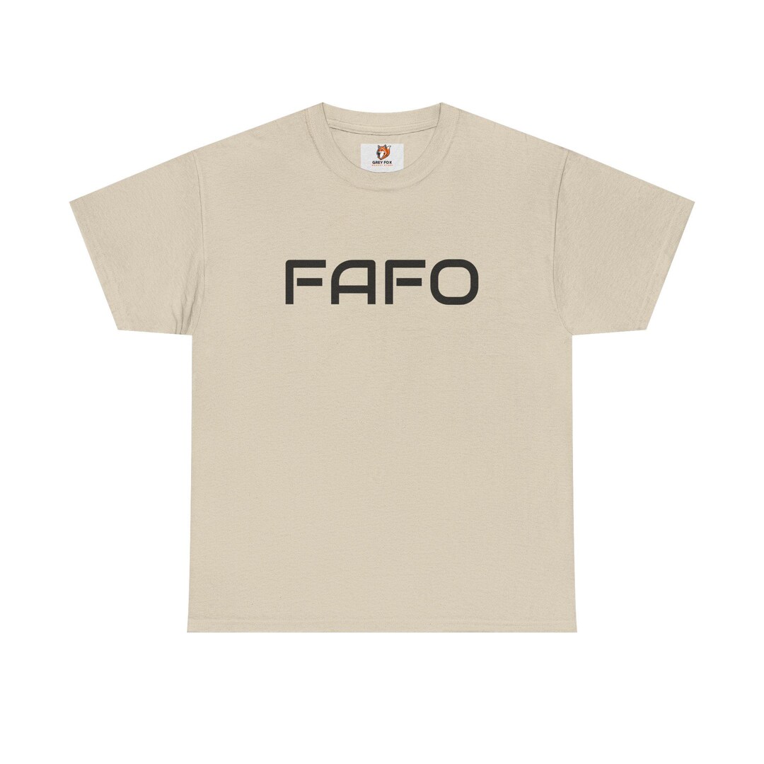 FAFO Text Tee | Minimalist Bold Lettering T-shirt - Etsy