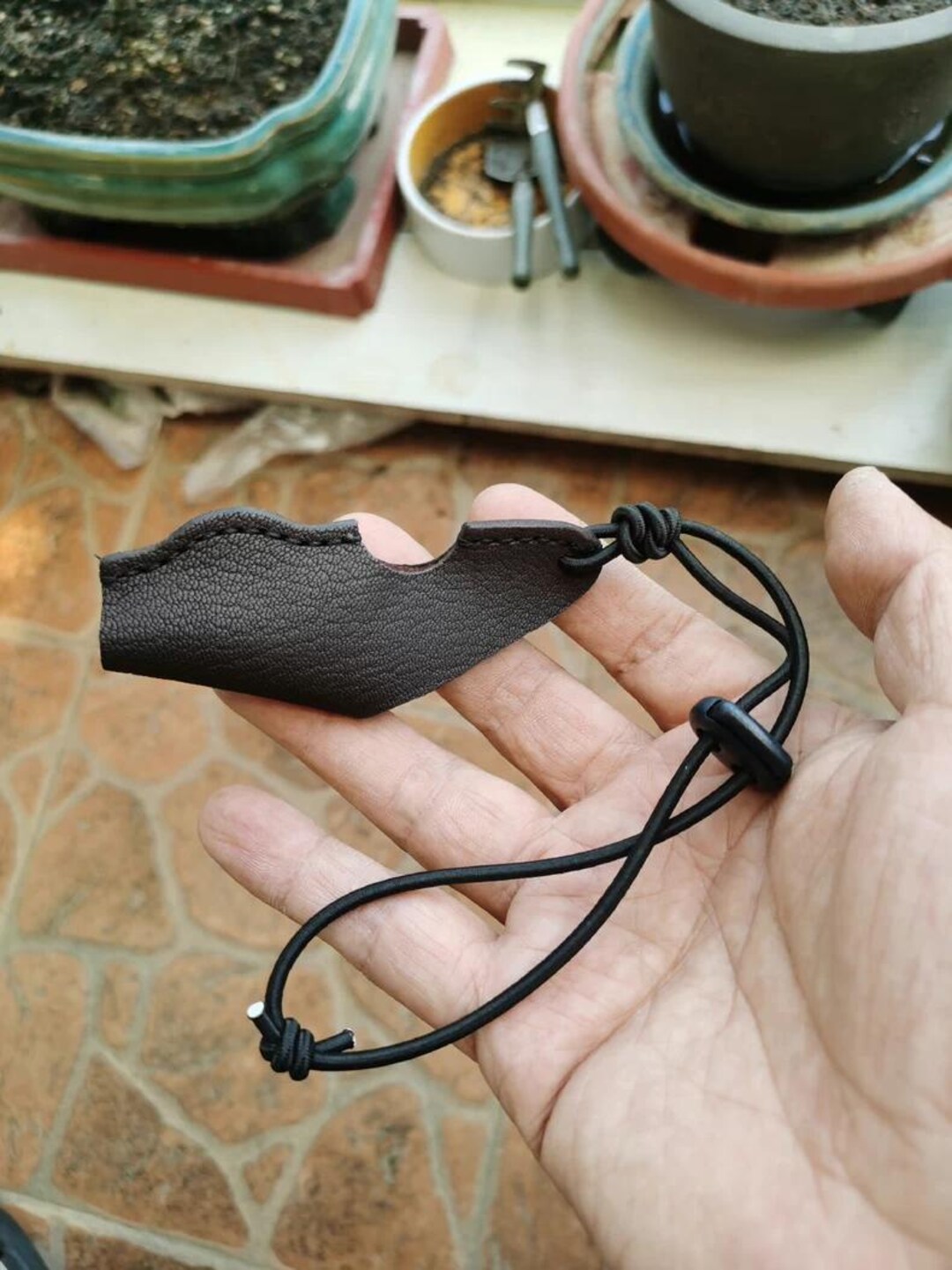 Deerskin Fishing Finger Guard - Handmade Leather Protection for Surf ...