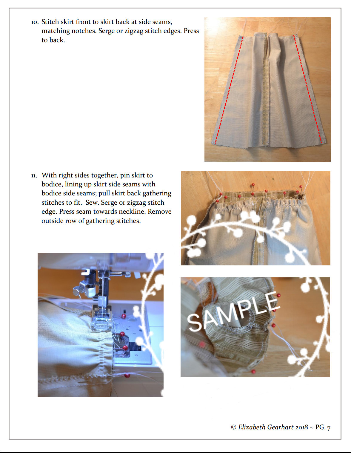 PDF Sewing Pattern Victoria 1830s Romantic Era Dress Evening - Etsy Canada