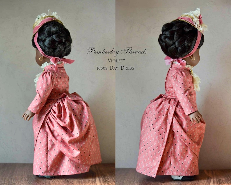PDF Sewing Pattern 1880s Day Dress for 18 Inch Dolls Violet - Etsy