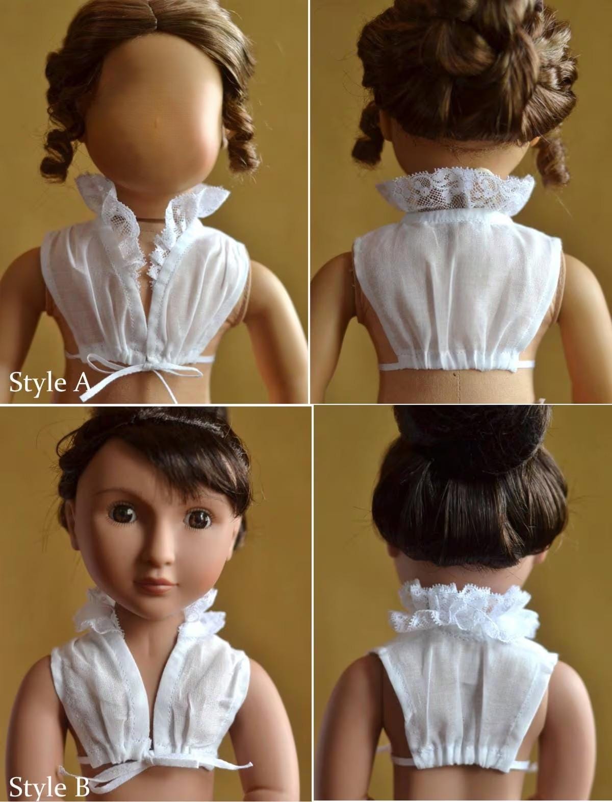 Doll Chemisette Sewing Pattern, 16 and 18 Inch Dolls, Regency ...