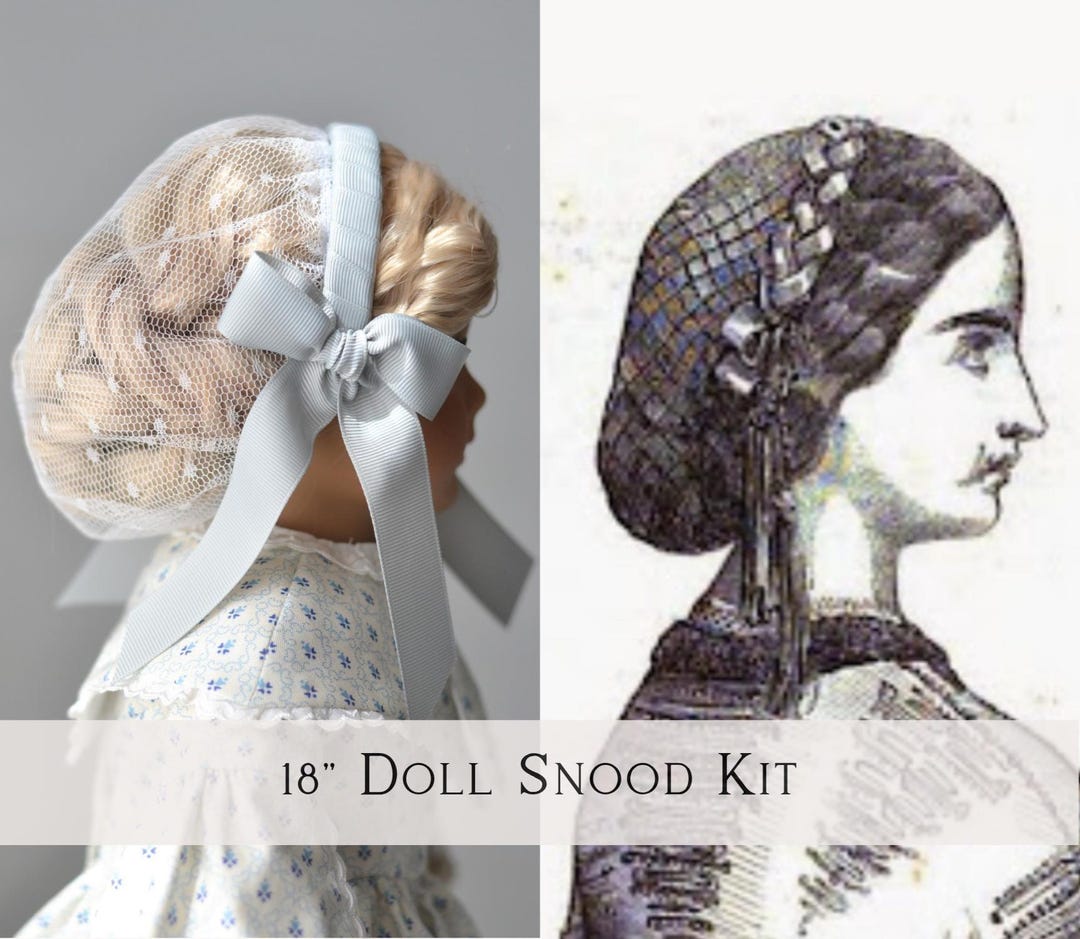Victorian Hair Snood for 18 Inch Dolls Kit and Instructions - Etsy