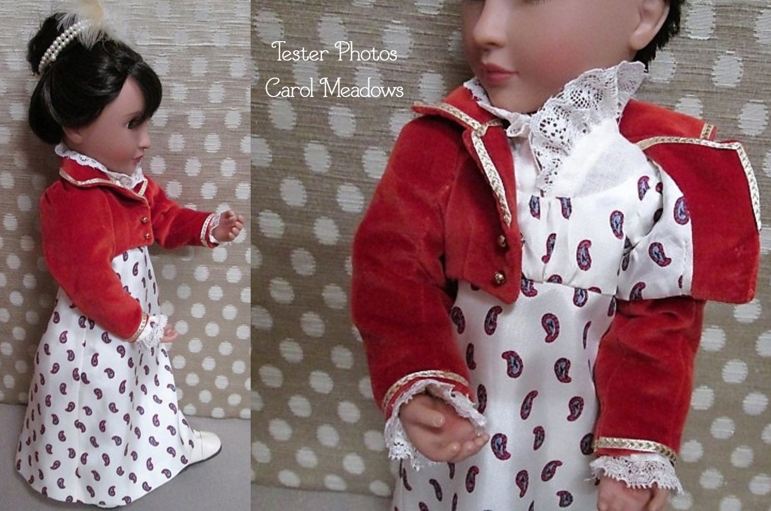 PDF Sewing Pattern Marianne Regency Spencer Jacket for 16 Inch Dolls A ...