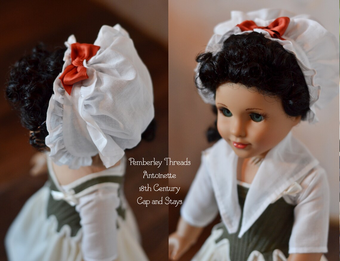 PDF Sewing Pattern Antoinette 18th Century Cap and Stays | Etsy Canada