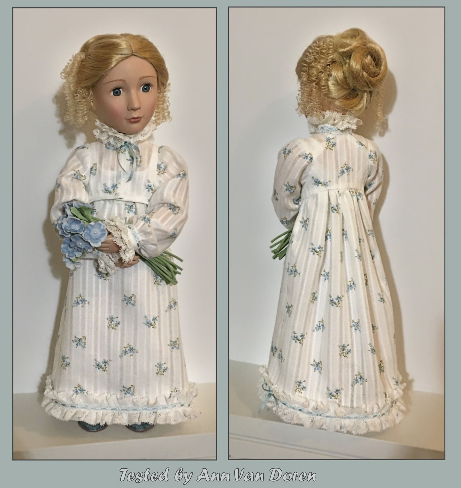 Emma 1815 Morning Dress Sewing Pattern for 16 Inch Dolls (PDF Pattern ...