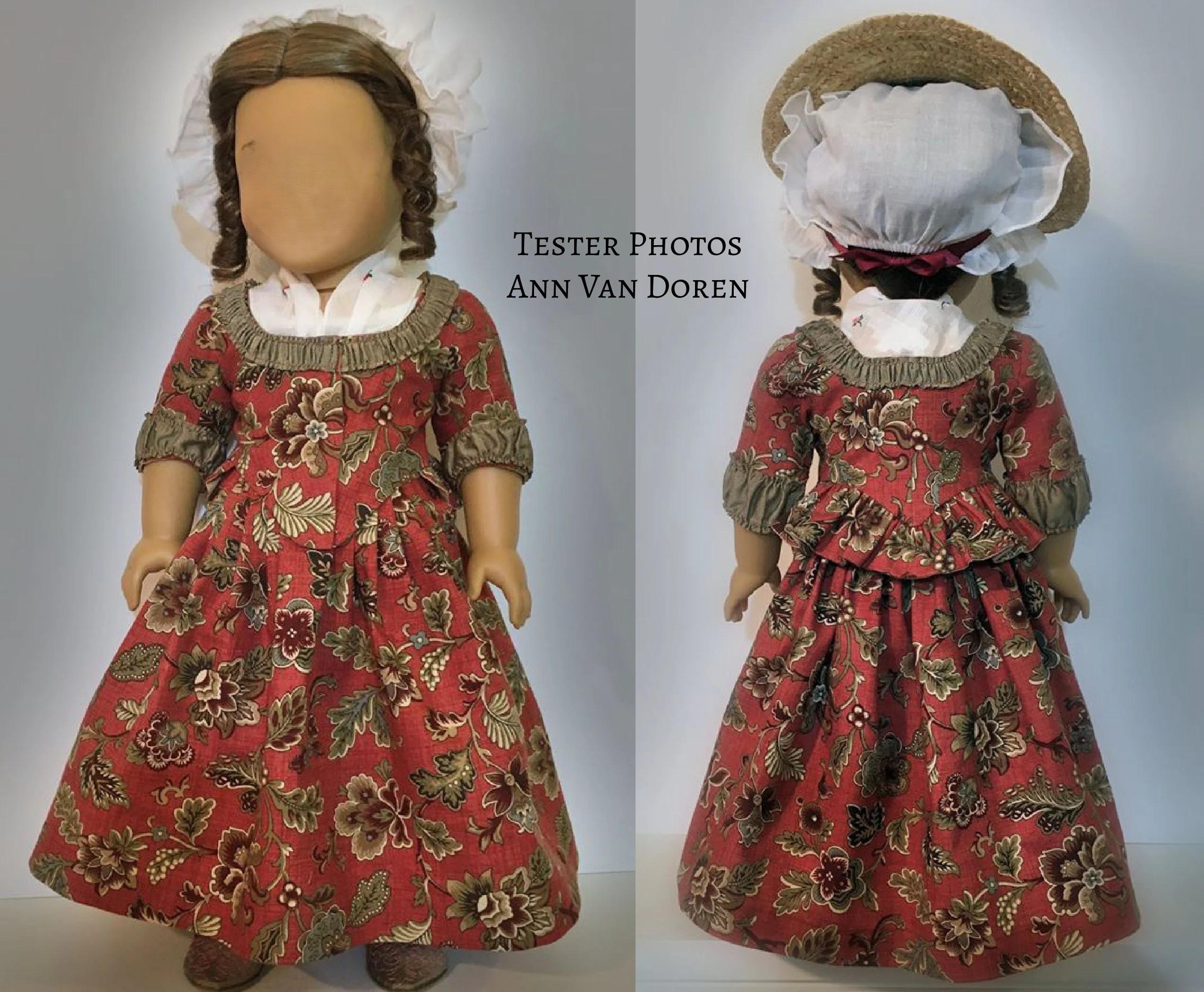 PDF Sewing Pattern 1780s Jacket and Petticoat 18th Century for 18 Inch ...