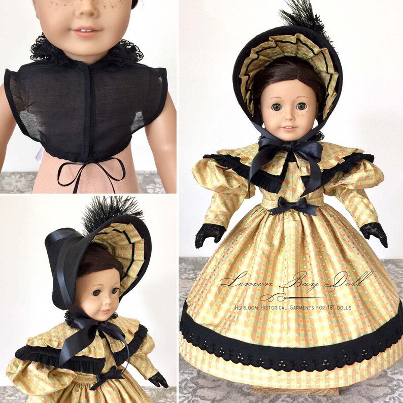 PDF Sewing Pattern 1830s Chemisette and Capelet for 18 Inch - Etsy