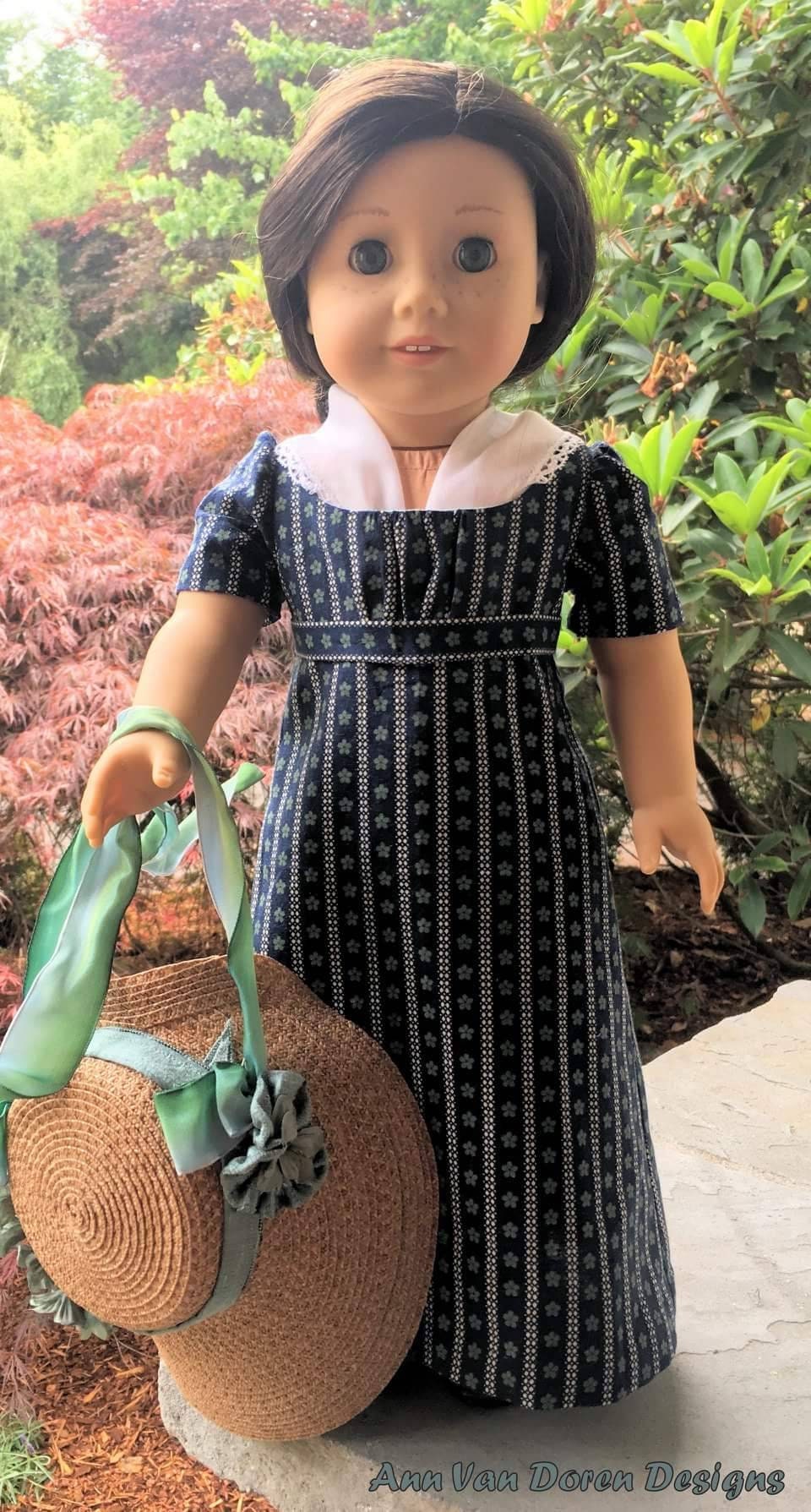 Regency Doll Dress PDF Sewing Pattern for 18 Inch Doll Such as - Etsy