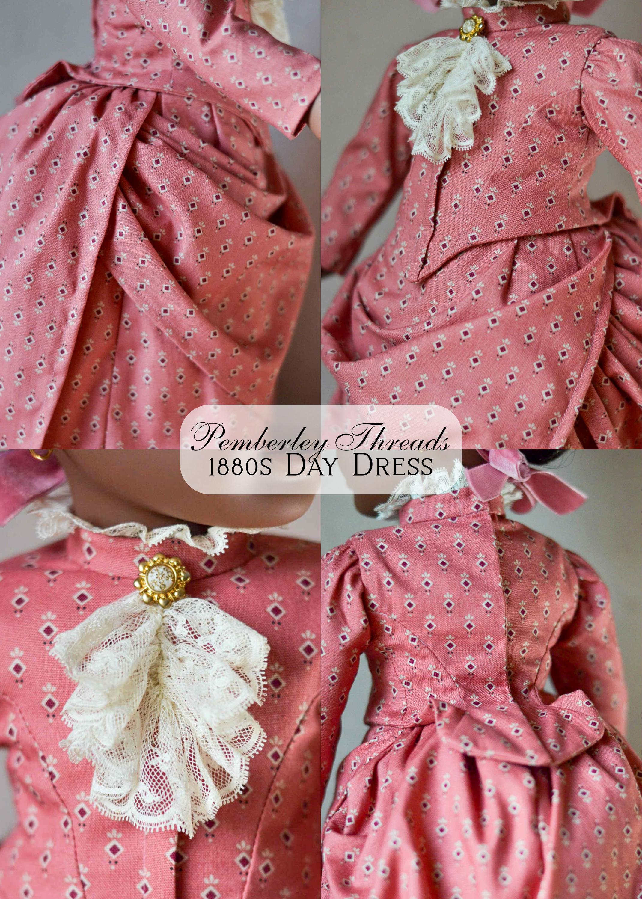 PDF Sewing Pattern 1880s Day Dress for 18 Inch Dolls Violet - Etsy