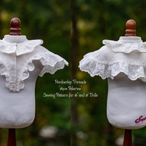 PDF Sewing Pattern 1830s Pelerine Collar for 18 Inch and 16 Inch Dolls ...