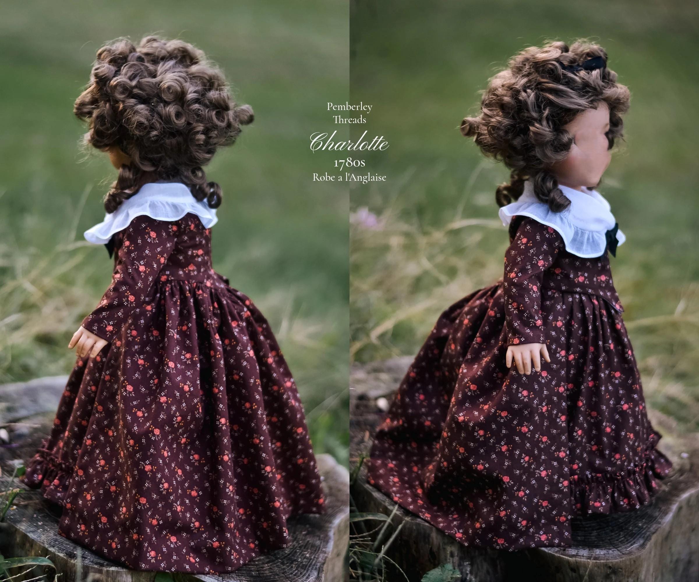 1780s Robe a L'anglaise PDF Sewing Pattern for 18-inch Doll Gown ...