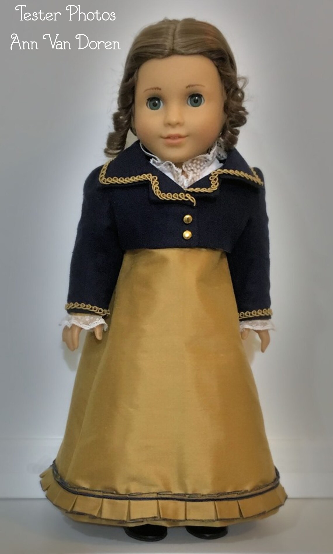 PDF Sewing Pattern Marianne Regency Spencer Jacket for 18 Inch - Etsy ...