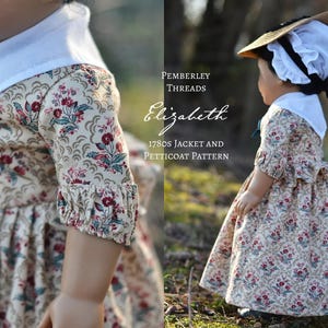PDF Sewing Pattern 1780s Jacket and Petticoat 18th Century for 18 Inch ...