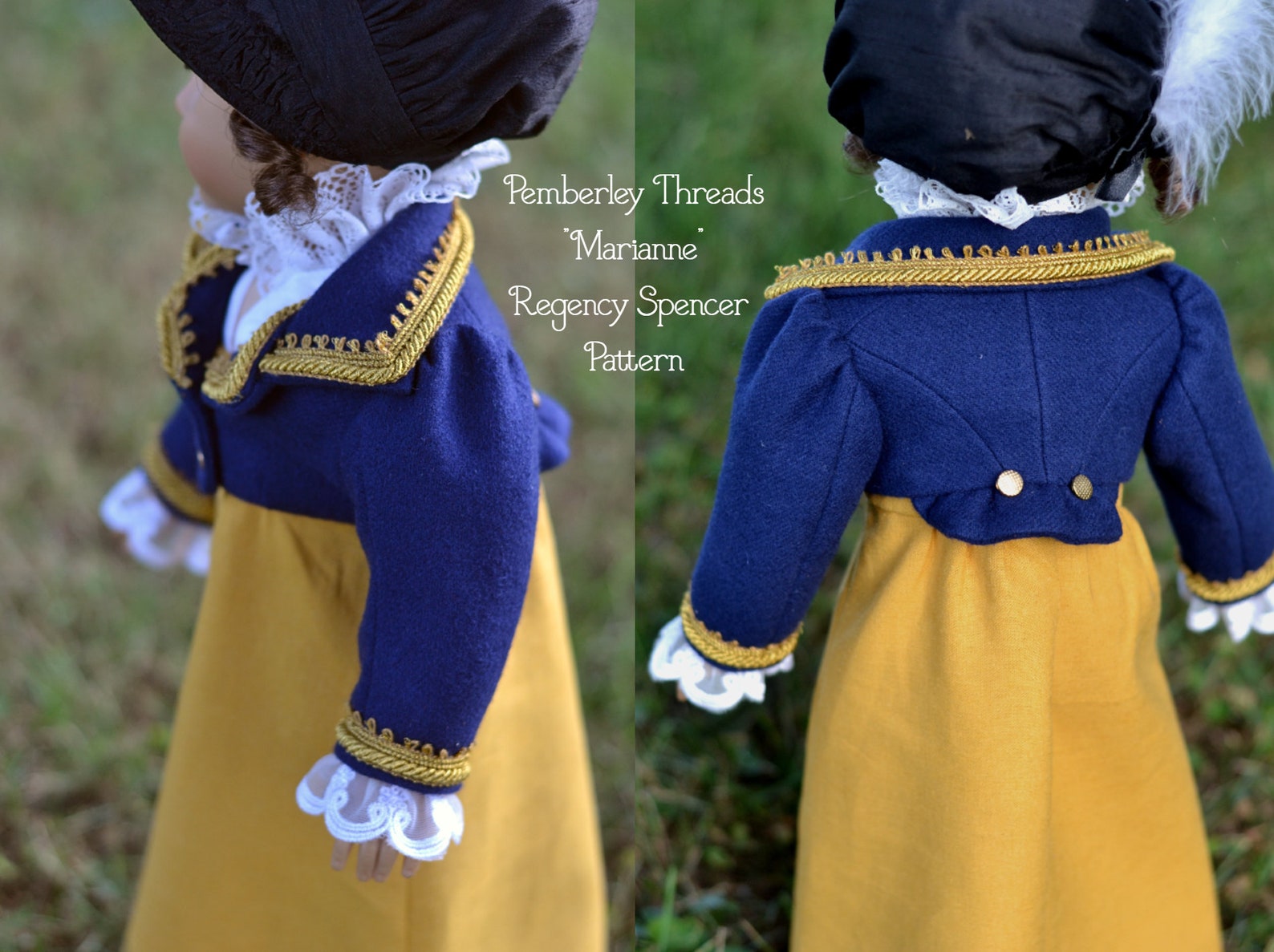 PDF Sewing Pattern Marianne Regency Spencer Jacket for 18 Inch - Etsy