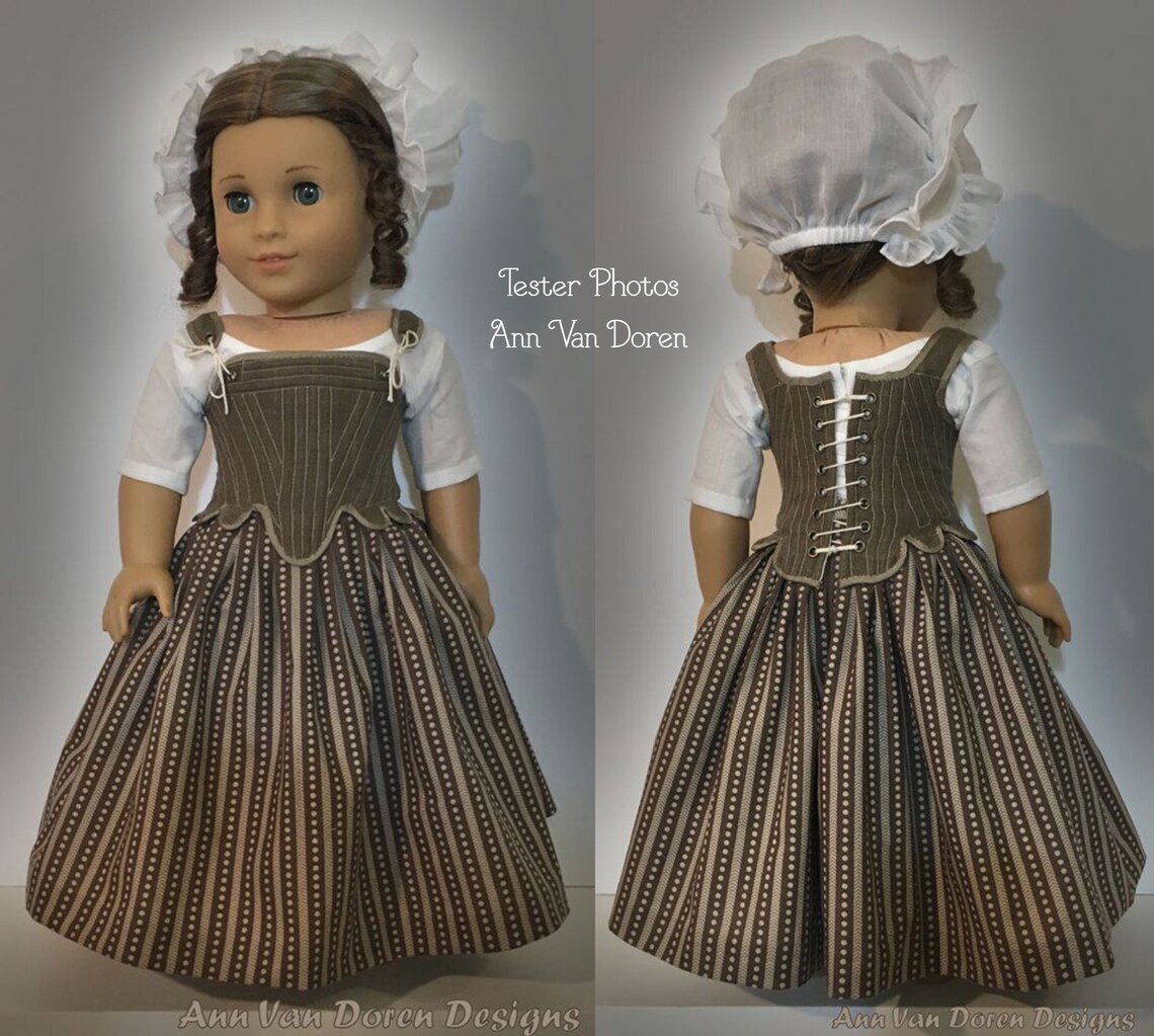 PDF Sewing Pattern Antoinette 18th Century Cap and Stays | Etsy Canada