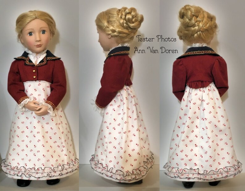 Regency Spencer Jacket Sewing Pattern for 16" Doll (PDF Pattern ...