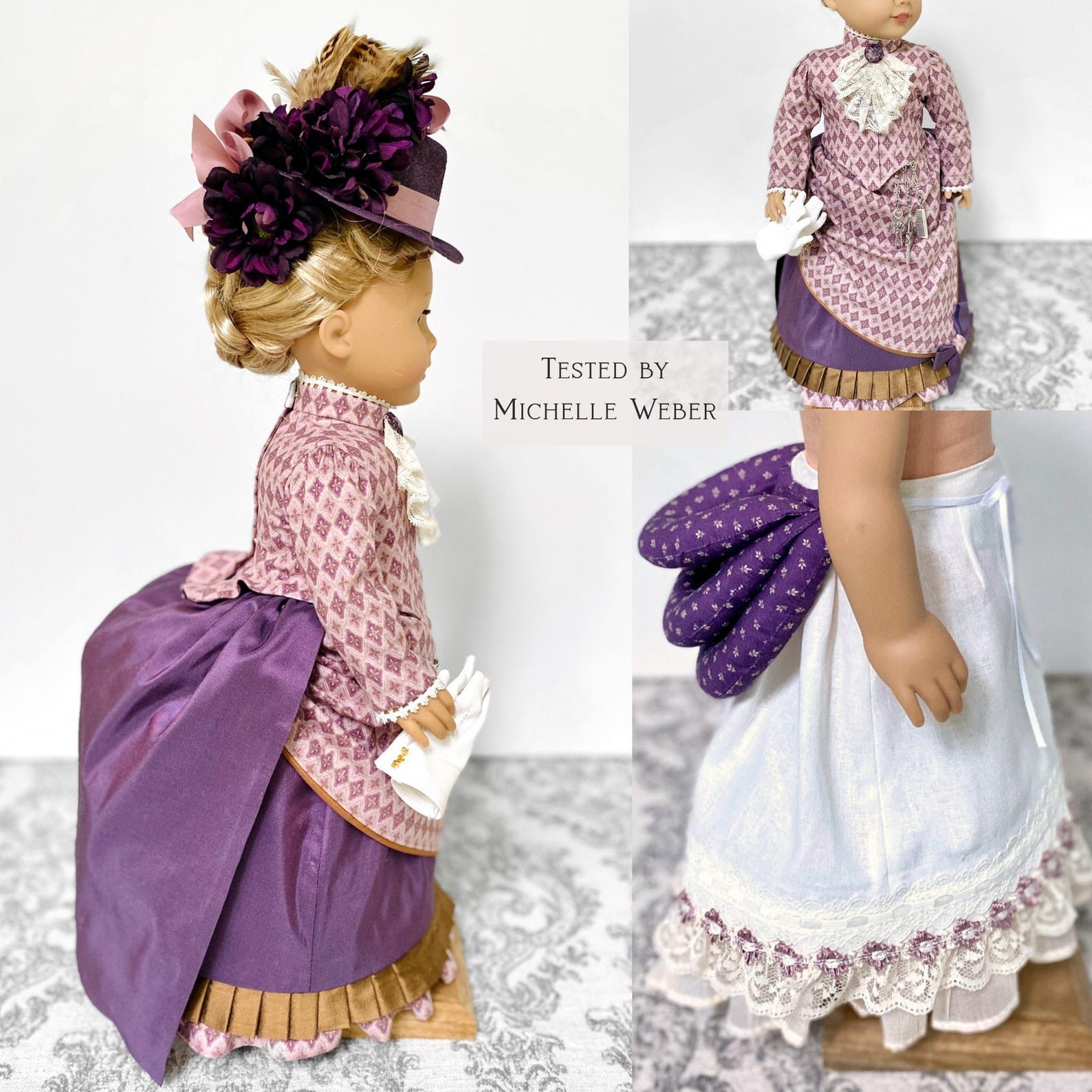 PDF Sewing Pattern 1880s Day Dress for 18 Inch Dolls Violet - Etsy