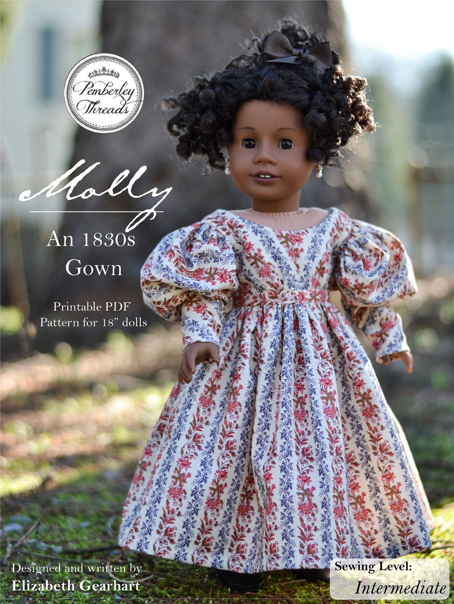 PDF Sewing Pattern Molly 1830s Romantic Era Dress for 18 Inch - Etsy