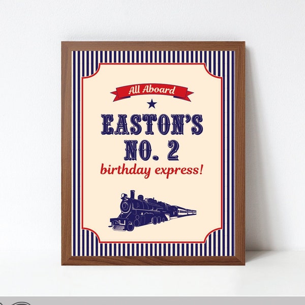 Train Welcome Sign - Etsy