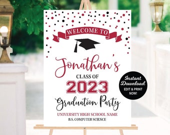 Red and Black Graduation - Etsy