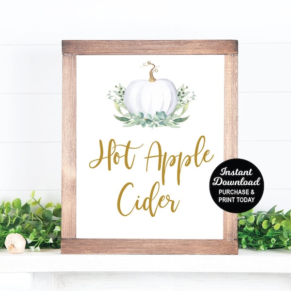 Hot Apple Cider Bar Sign - Etsy