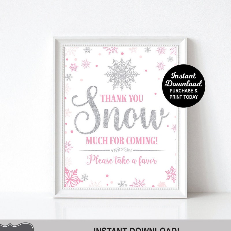 Thank You Snow Much - Etsy