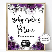 Gothic Baby Shower Thank You Tags, Halloween Baby Shower, Baby Shower ...
