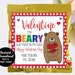 Gummy Bear Valentine Teacher, Bear Valentine Tag, Gummy Valentine ...