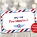 Airplane Food Labels Printable Place Cards Aviator Food - Etsy