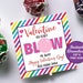 Blow Pop Valentines Day Card, Gum Valentines Tag, Kids Valentine Card ...