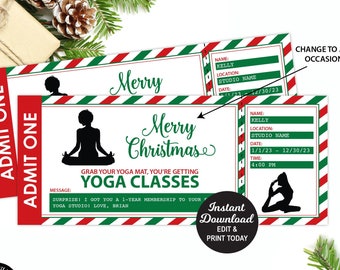 Yoga Classes Ticket - Etsy